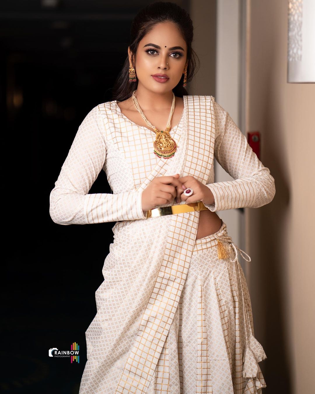 Nandita Swetha | చీరకట్టులో చూడముచ్చటగా నందితా శ్వేత..-Namasthe Telangana