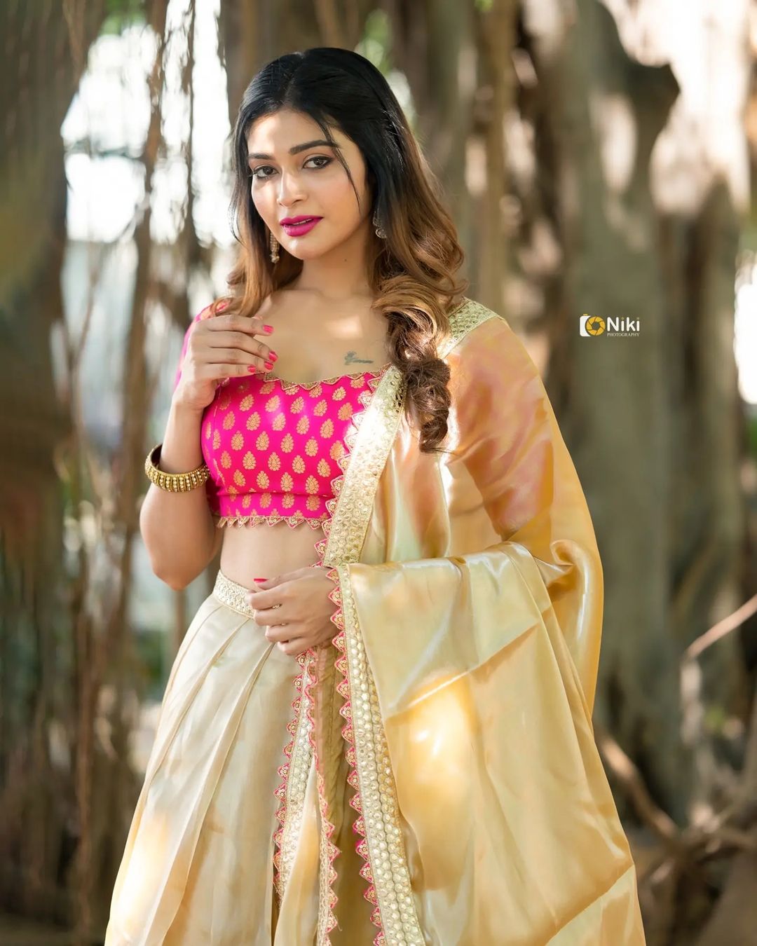 Dharsha Gupta | హాఫ్ శారీలో చూడ‌ముచ్చ‌ట‌గా ద‌ర్శ గుప్తా..-Namasthe ...