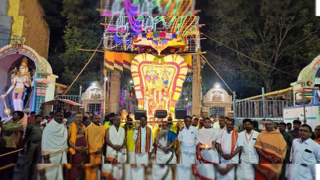 Srisailam temple | భృంగివాహనంపై ఊరేగిన ముక్కంటీశుడు-Namasthe Telangana