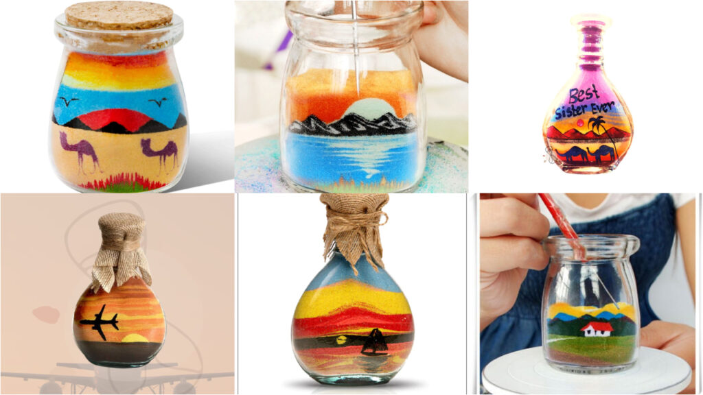 Glass Sand Painting | ఇసుకేస్తే.. రాలిన చిత్రాలు!-Namasthe Telangana