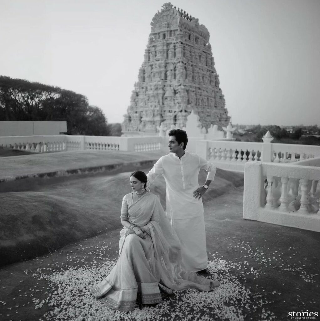 Siddarth -Aditi Rao Hydari | 400 ఏండ్ల‌ పురాతన ఆల‌యంలో పెళ్లి చేసుకున్న ...