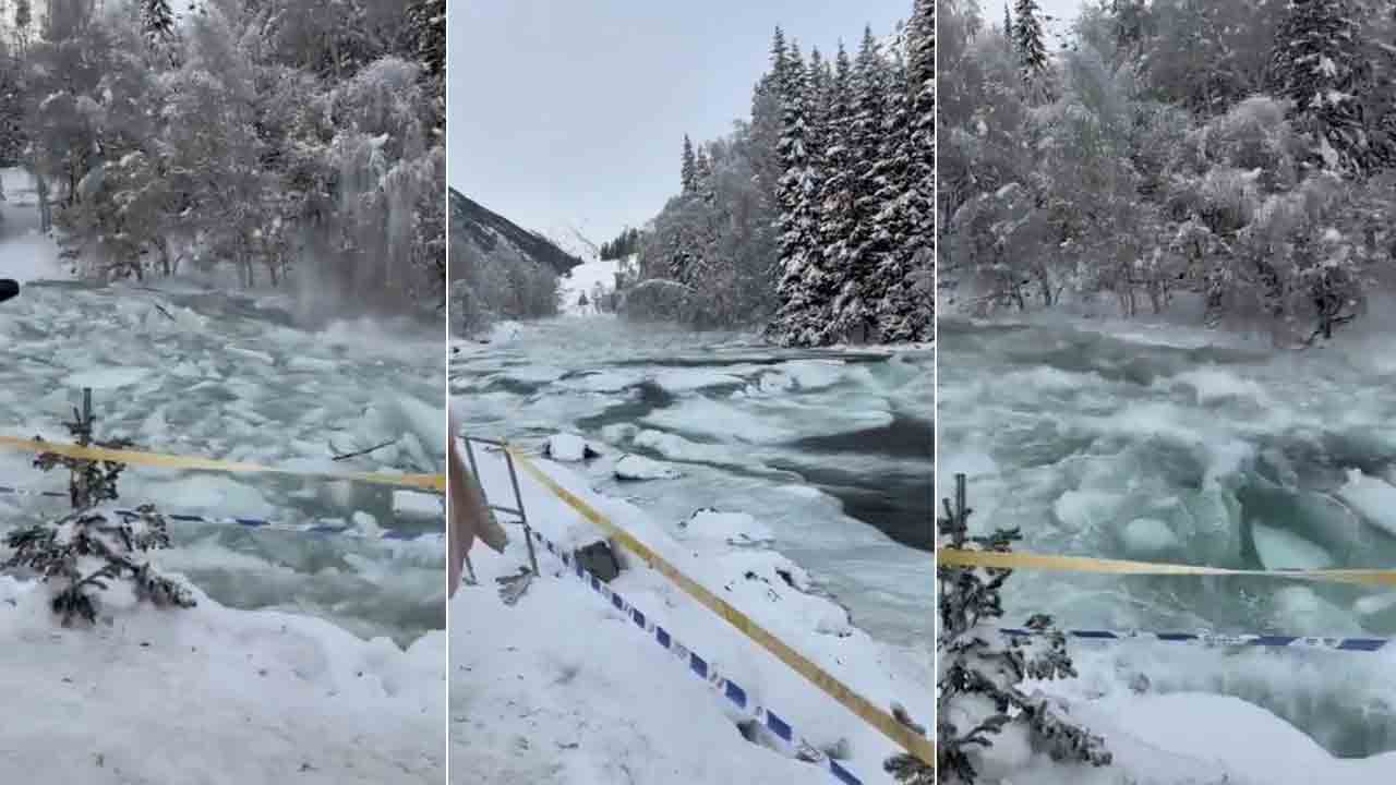 Ice tsunami | మంచు సునామీ.. షాకింగ్‌ వీడియో-Namasthe Telangana